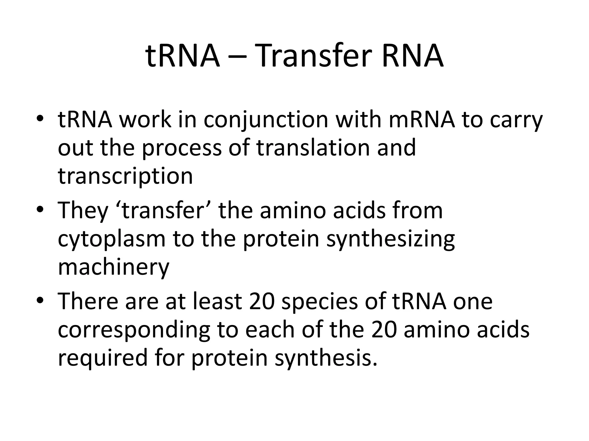 Structure and importance of RNA | PPTX