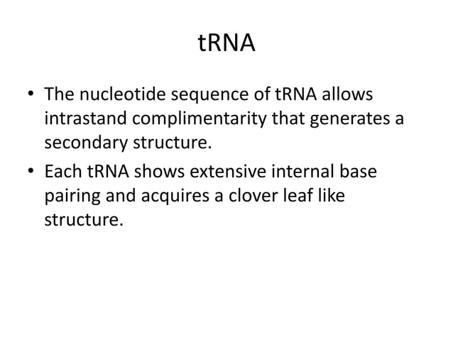 Structure and importance of RNA | PPTX | Biological Sciences | Science