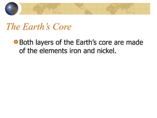 Structure and Material of the Earth Geography | PPTX