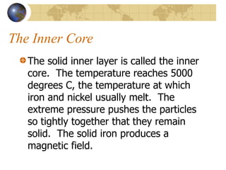 Structure and Material of the Earth Geography | PPTX