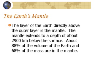 Structure and Material of the Earth Geography | PPTX