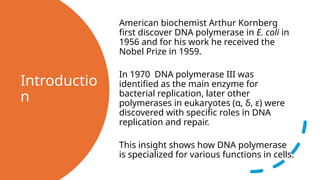 Structure and Mechanism of DNA polymerase.pptx