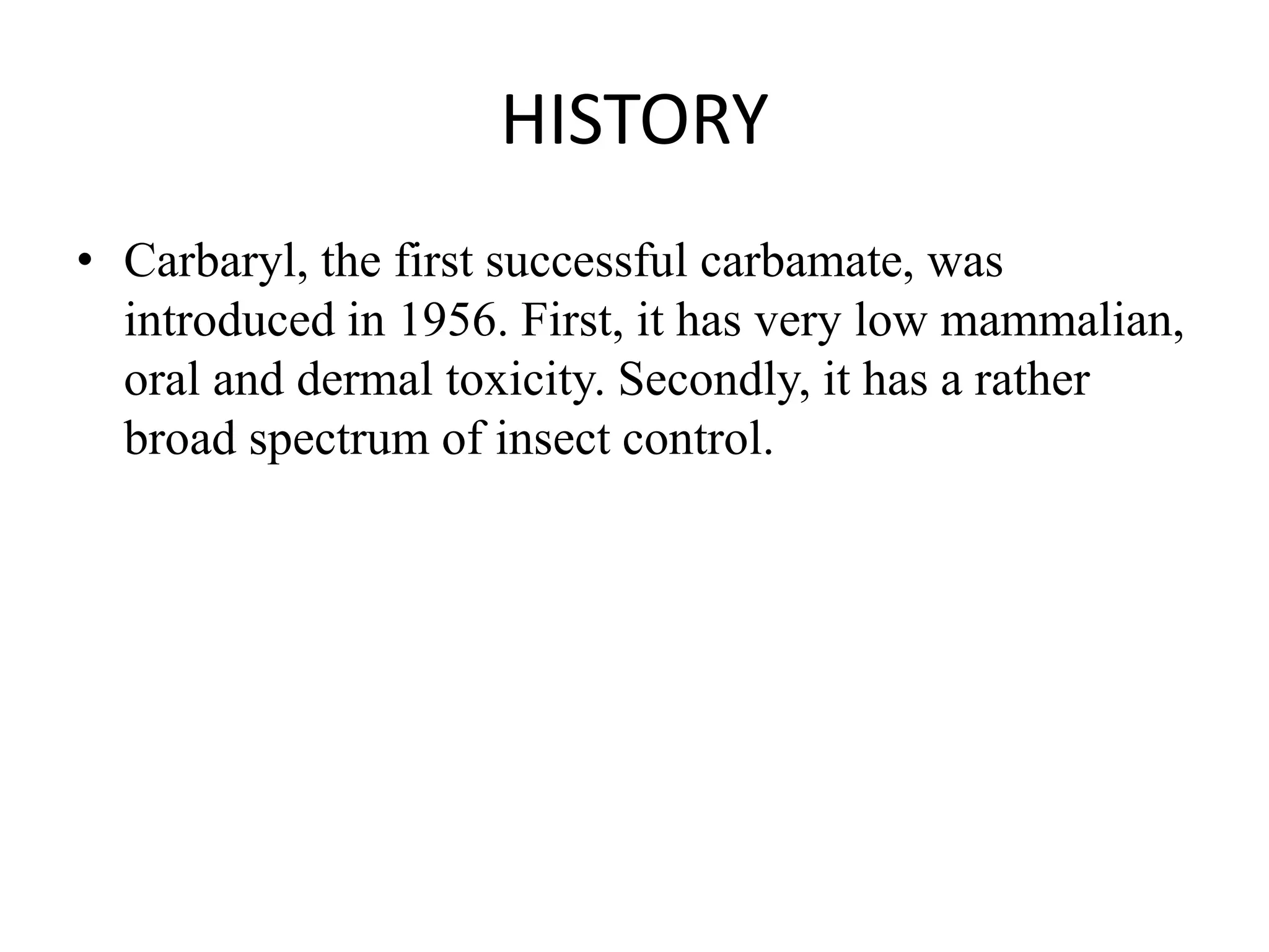 Structure and mode of action of organochlorines, organophophate and ...
