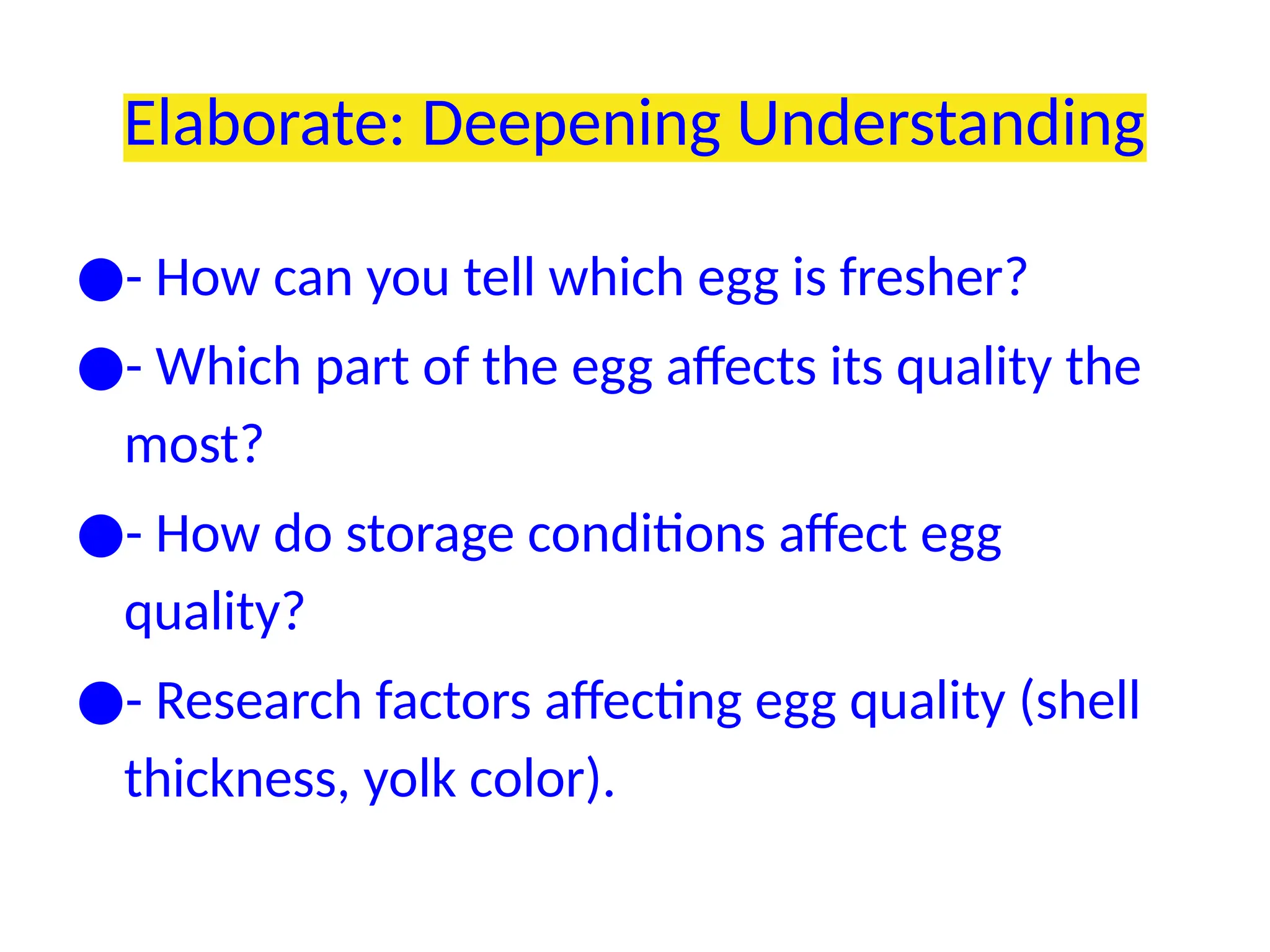 structure and parts of an egg 2025 power point | PPTX