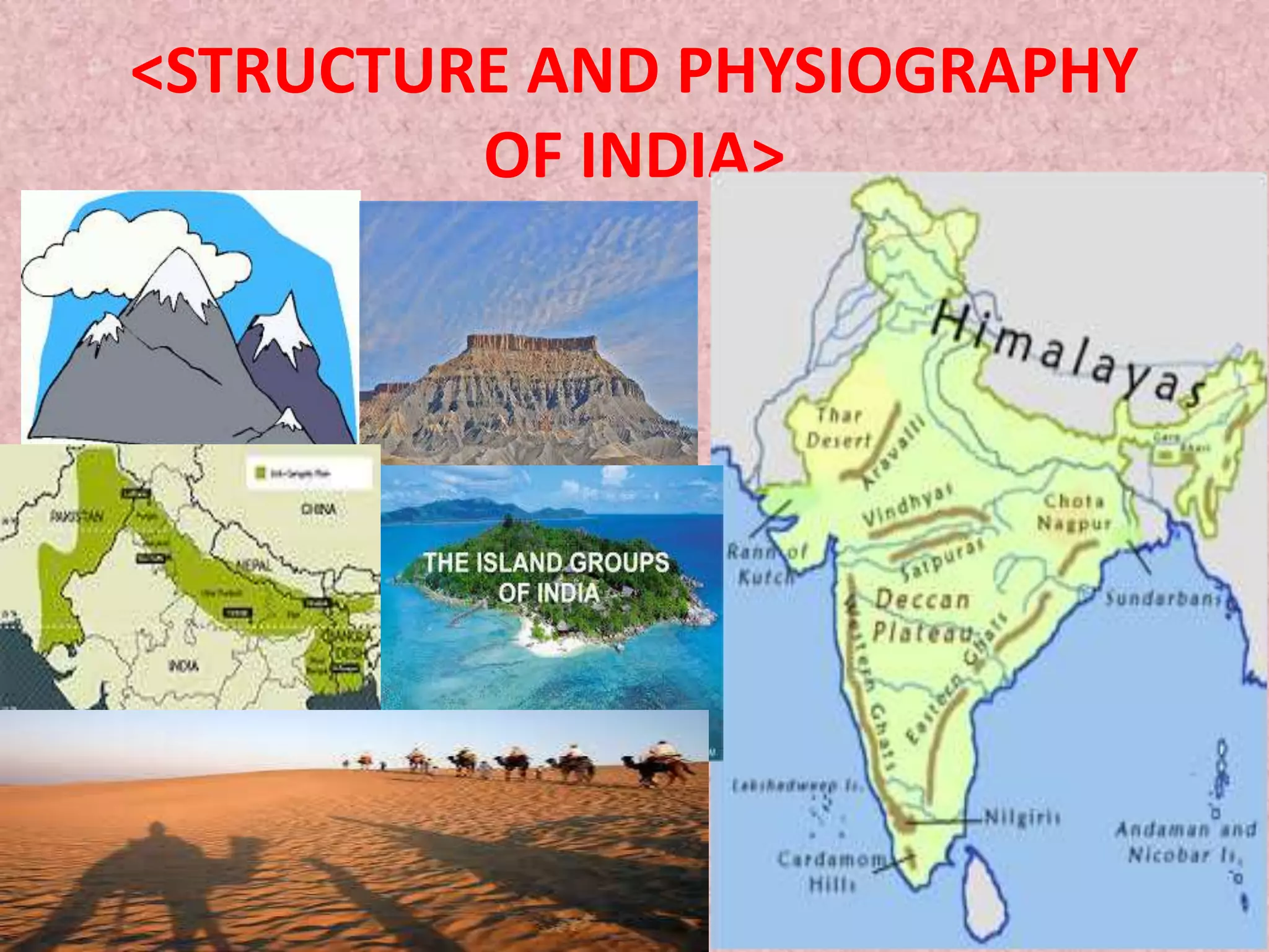 STRUCTURE AND PHYSIOGRAPHY OF INDIA | PPTX