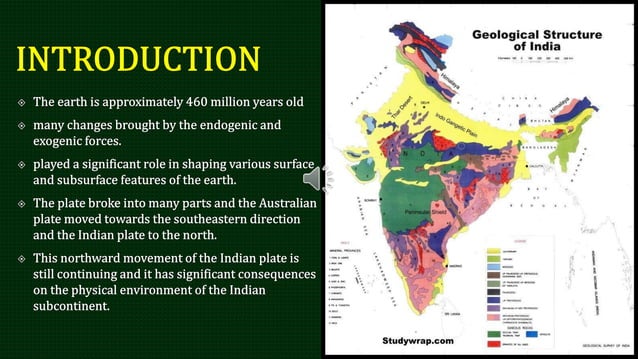 Structure and physiography of India | PPTX | Geography | Science