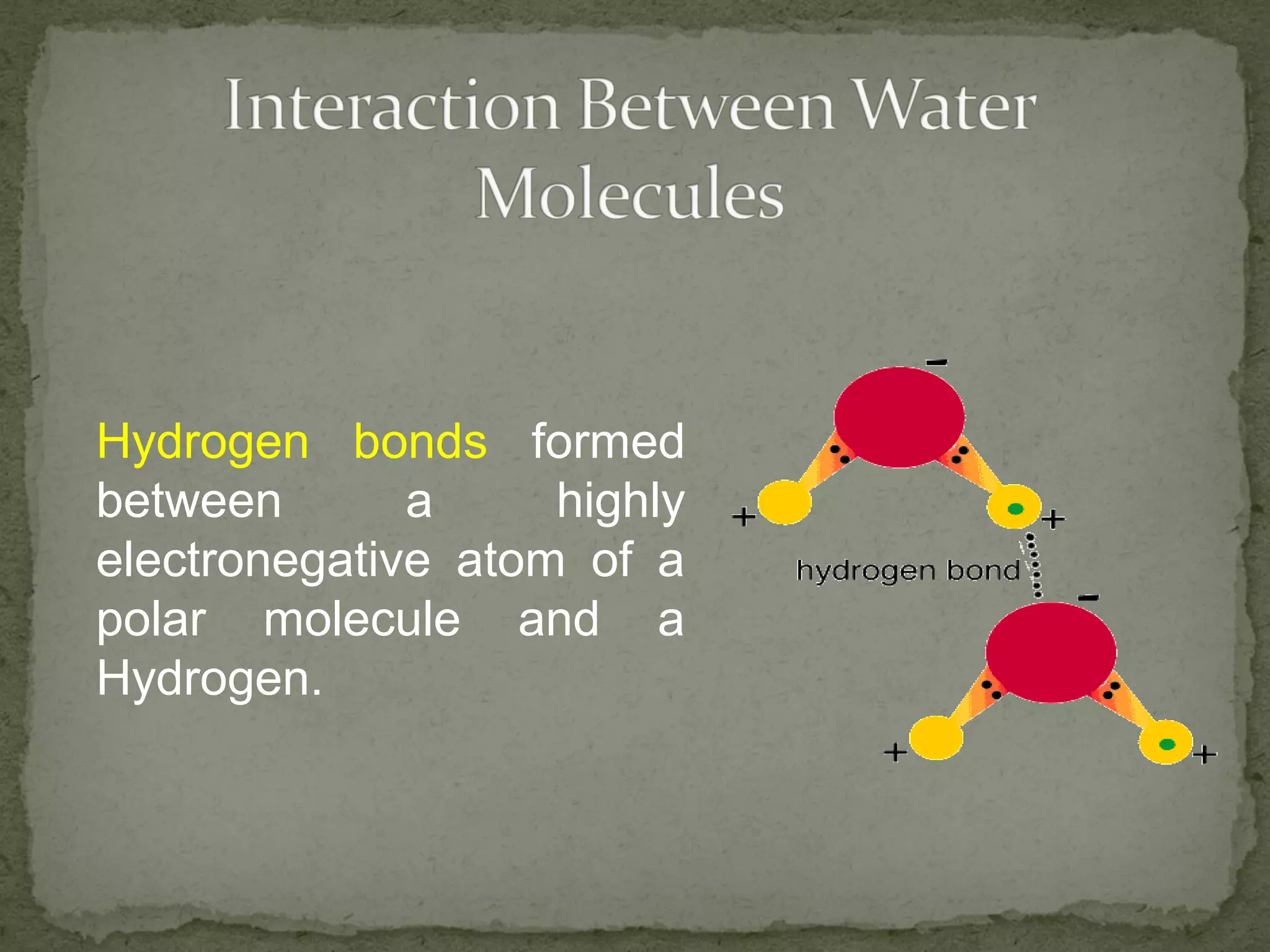 The Chemical Structure of Water | PPT