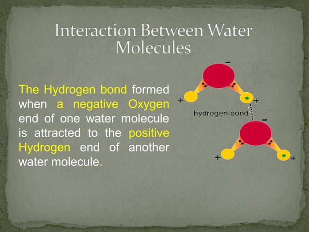 The Chemical Structure of Water | PPT