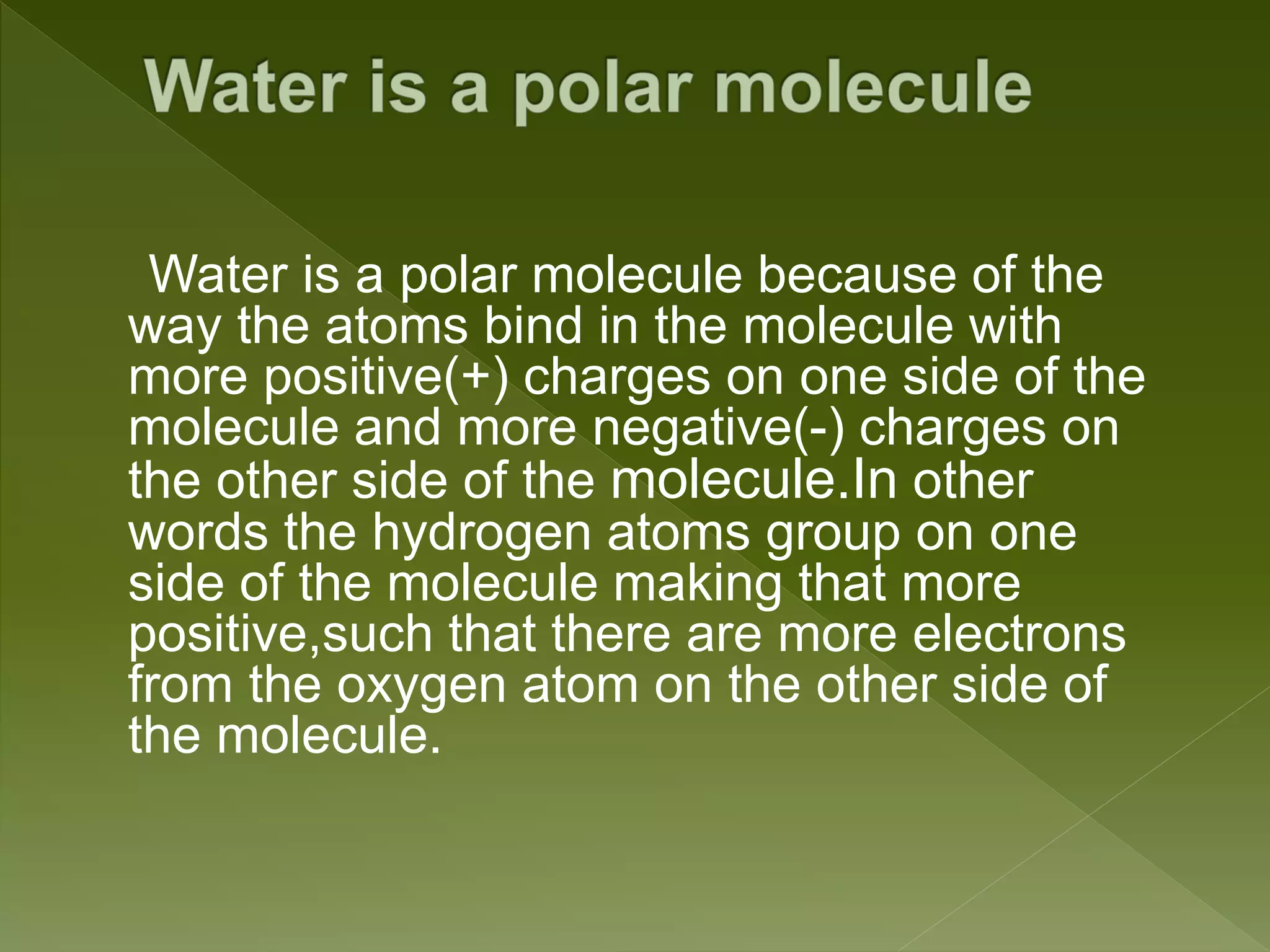 Structure and properties of water | PPTX