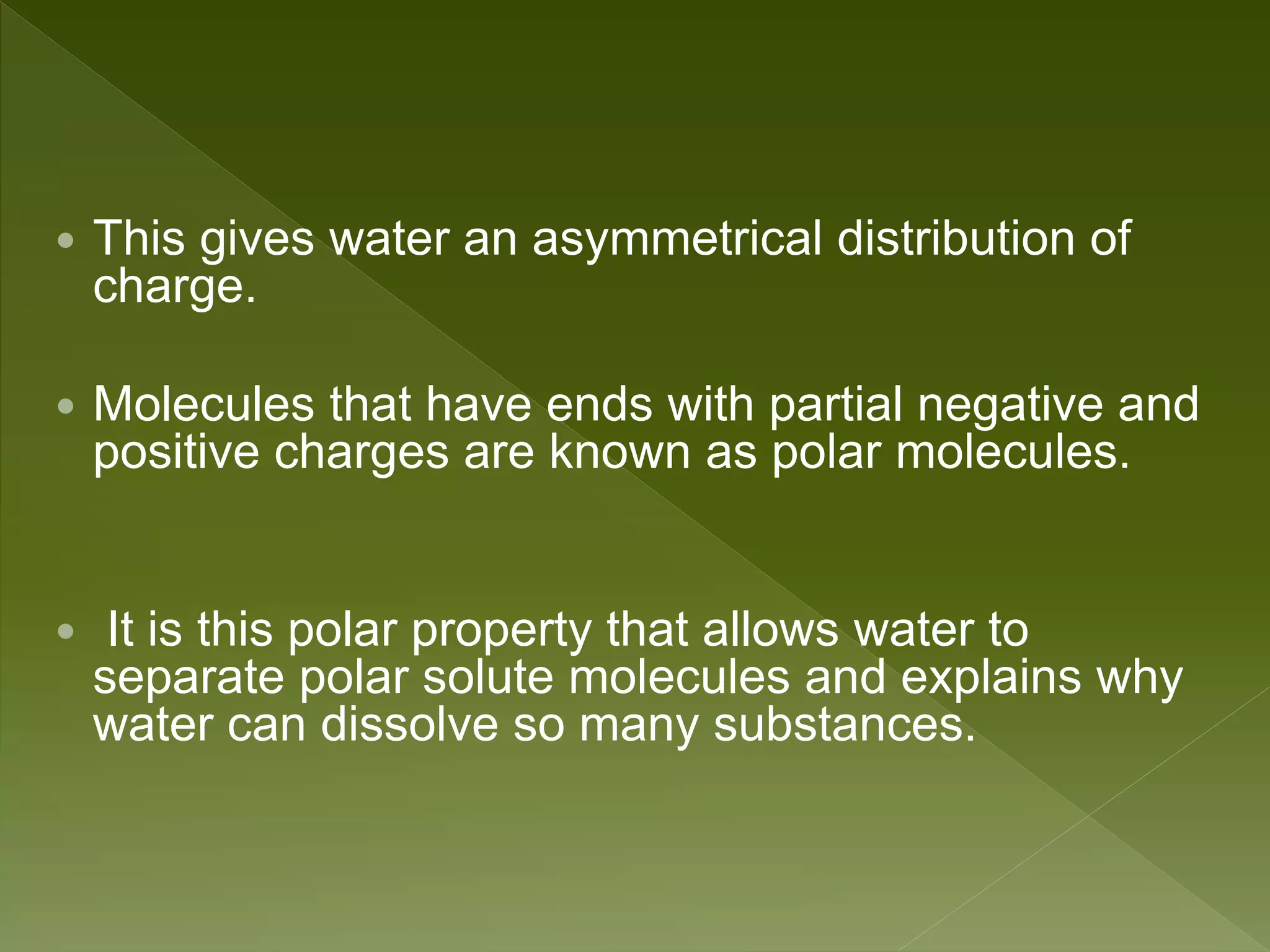 Structure and properties of water | PPTX