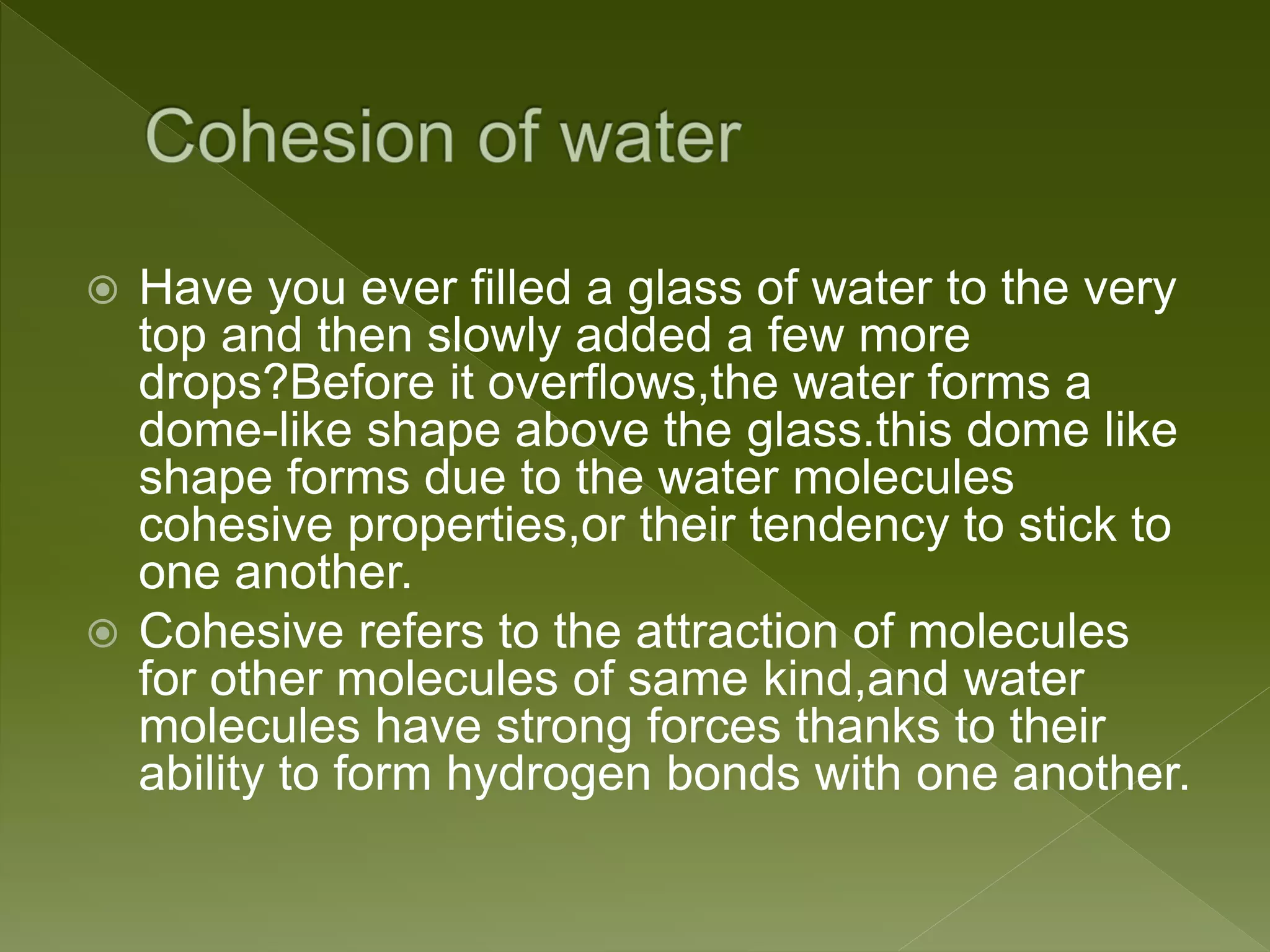 Structure and properties of water | PPTX