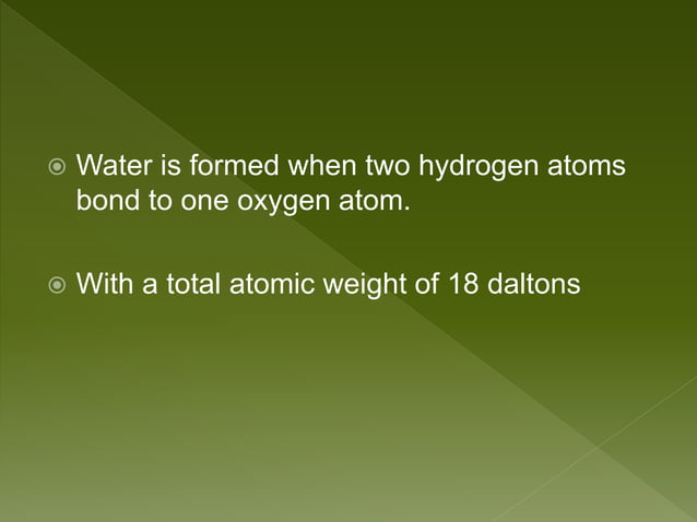 Structure and properties of water | PPTX | Chemistry | Science