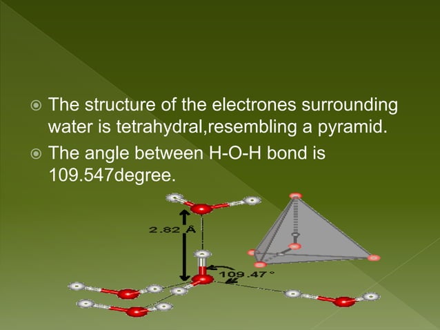 Structure and properties of water | PPTX | Chemistry | Science