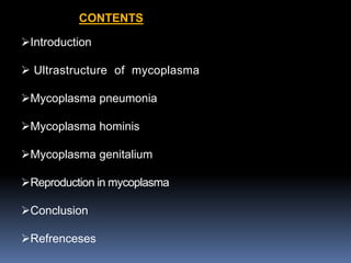 Structure and reproduction of mycoplasma | PPTX
