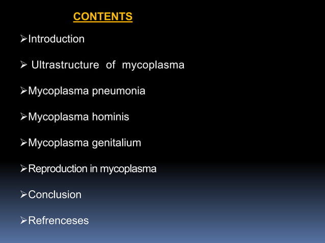 Structure and reproduction of mycoplasma | PPTX | Lung and Respiratory ...