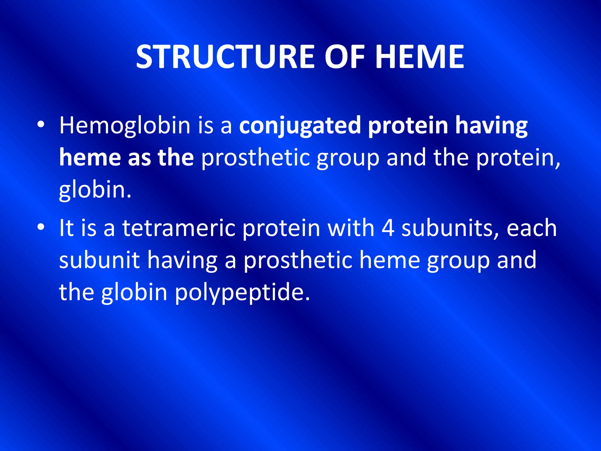 Heme Structure. synthesis and porphyrias | PPTX