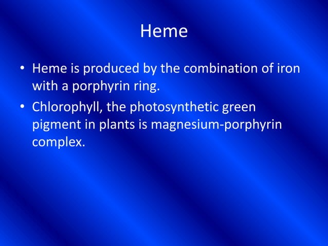 Heme Structure. synthesis and porphyrias | PPTX | Chemistry | Science