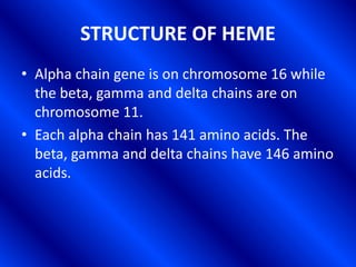 Heme Structure. synthesis and porphyrias | PPTX