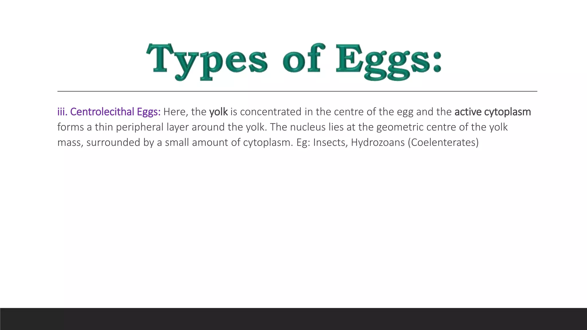 Structure and types of eggs | PPTX