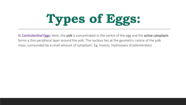 Structure and types of eggs | PPTX