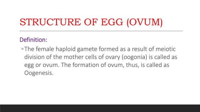 Structure and types of eggs | PPTX