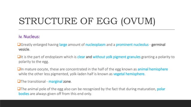 Structure and types of eggs | PPTX