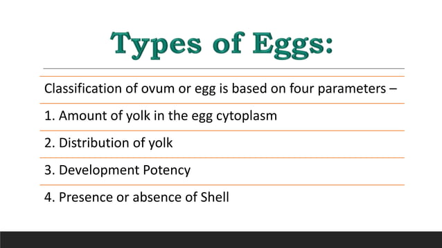 Structure and types of eggs | PPTX