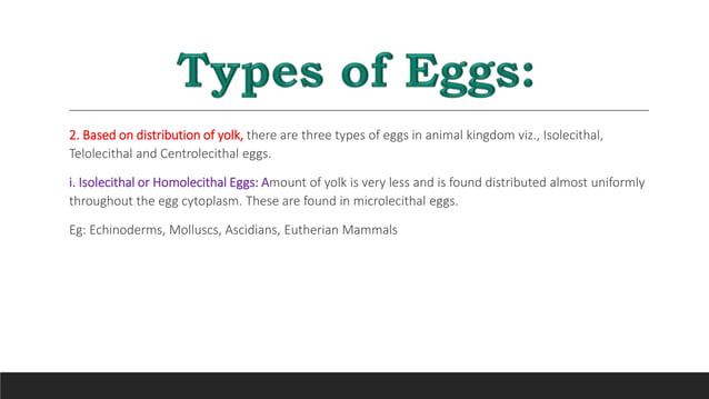 Structure and types of eggs | PPTX