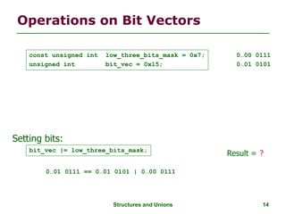 Structure and Union.ppt | Programming Languages | Computing