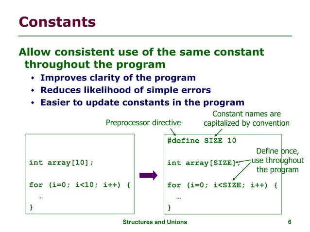 Structure and Union.ppt | Programming Languages | Computing