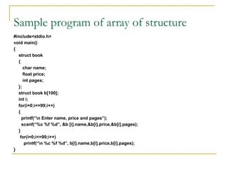 structure and union from C programming Language | PPT