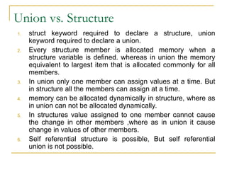 structure and union from C programming Language | PPT