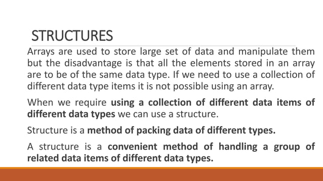 STRUCTURE AND UNION IN C MRS.SOWMYA JYOTHI.pdf