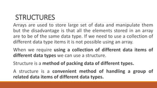 STRUCTURE AND UNION IN C MRS.SOWMYA JYOTHI.pdf