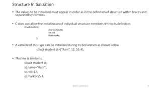 Unit 9. Structure and Unions | PPTX