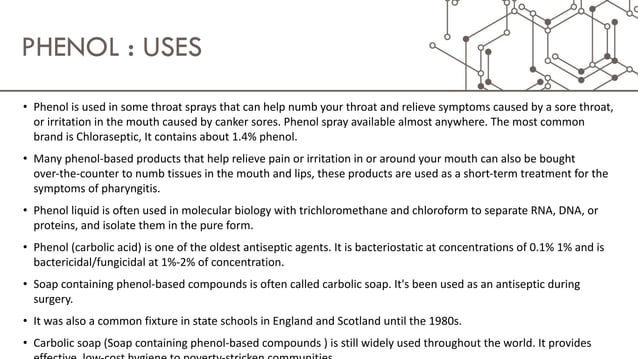 structure and uses of phenol, cresol, resorcinol and naphthol | PDF ...