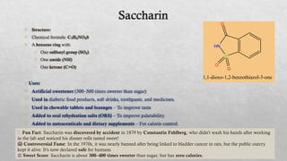 Structure and uses of DDT, Saccharin..pptx
