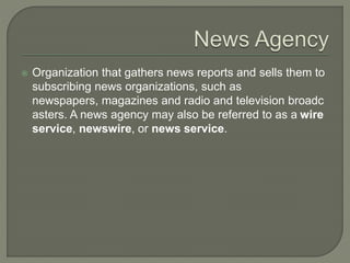 Structure and working of a print newsroom publication house | PPTX