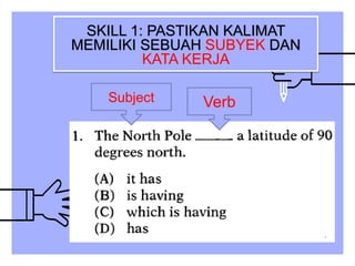 STRUCTURE AND WRITTEN EXPRESSION materi pelatihan dasar TOEFL | PPTX