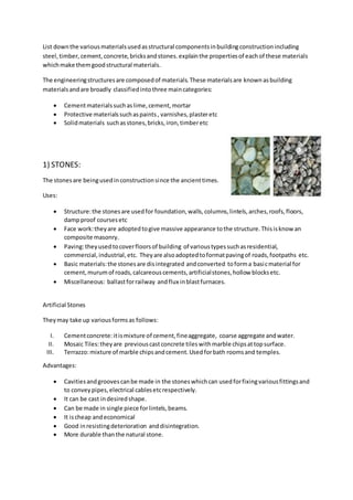 Structure assignment on engineering materials | PDF