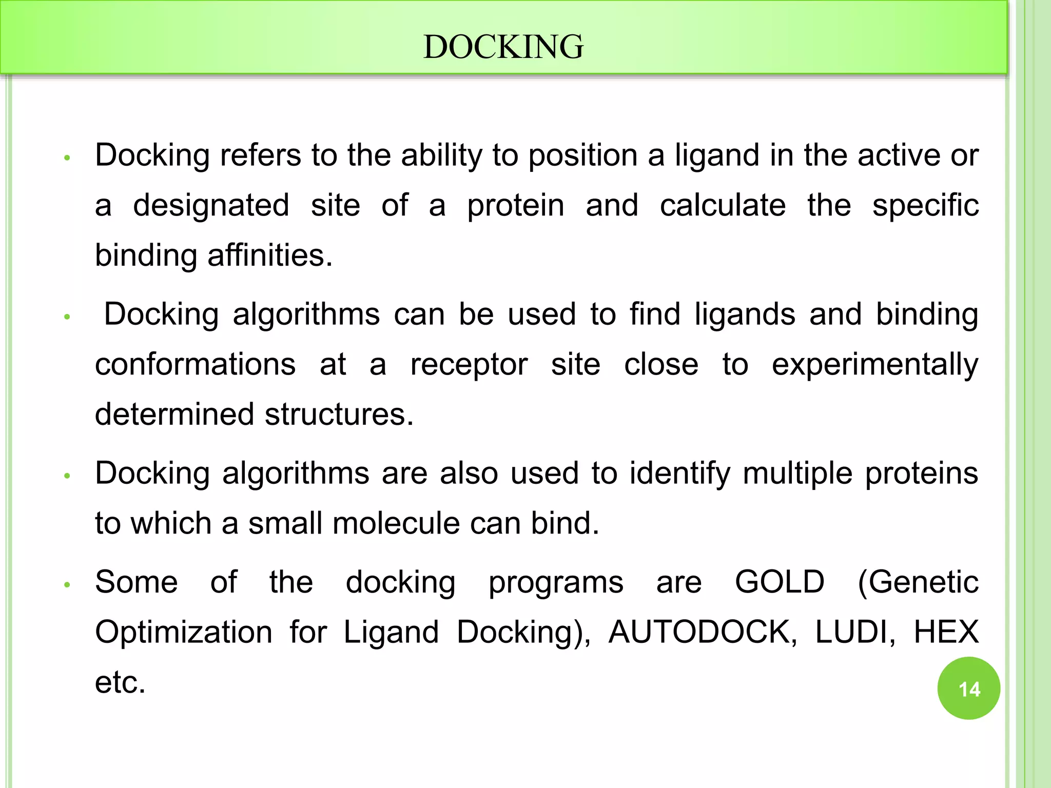 Structure based drug design | PPTX