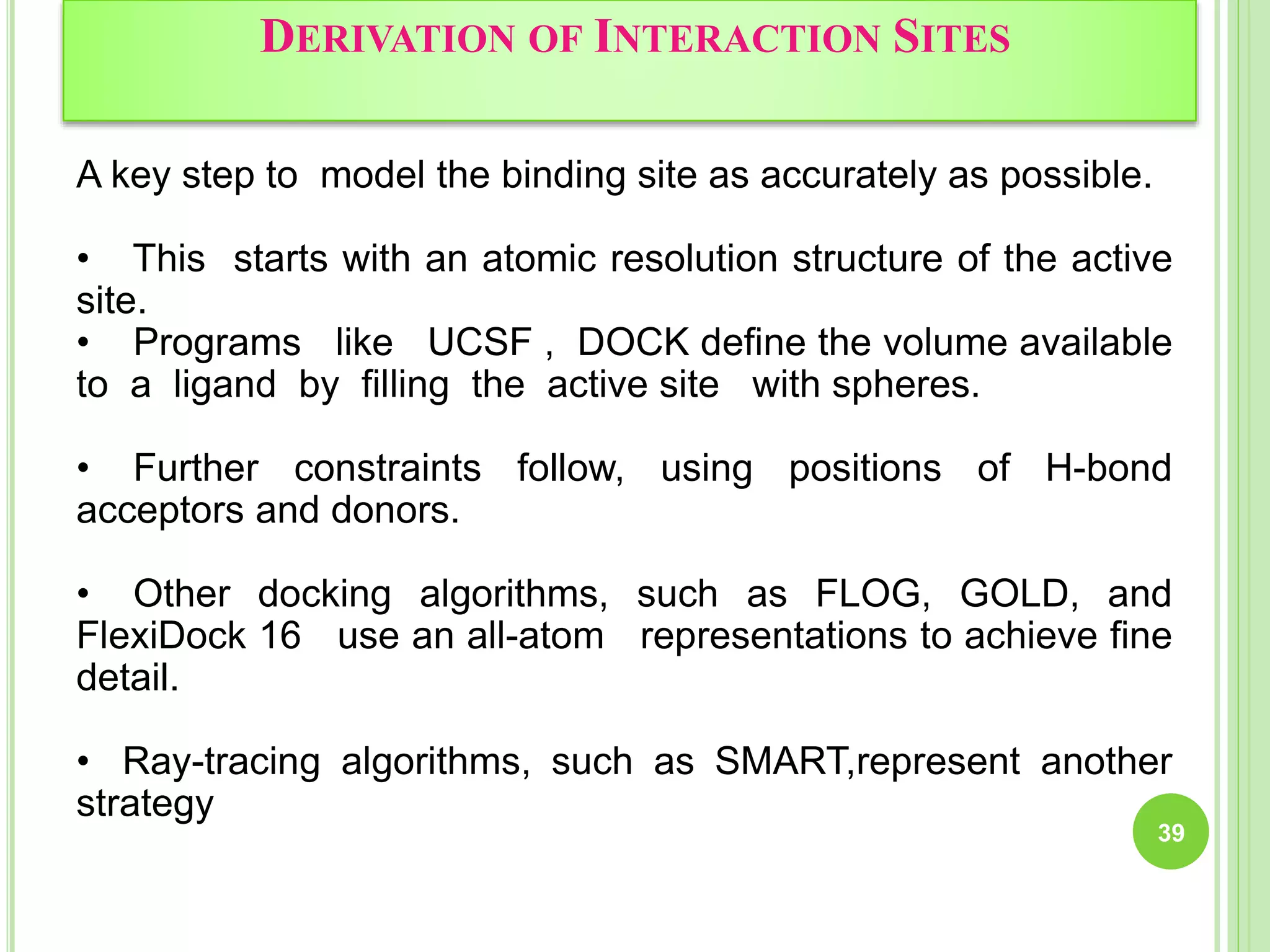 Structure based drug design | PPTX