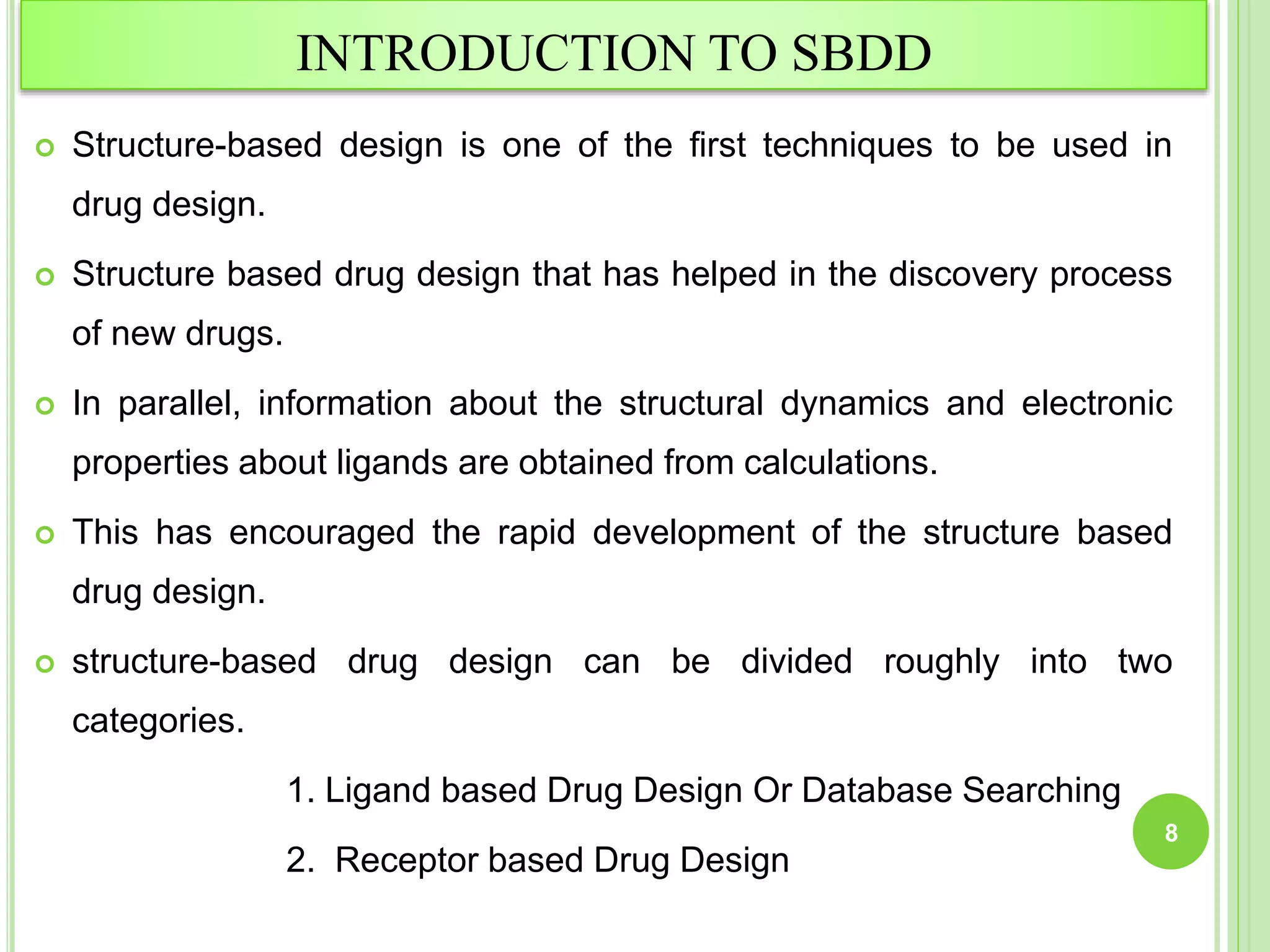 Structure based drug design | PPTX