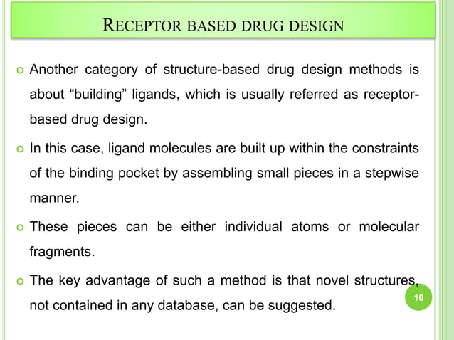 Structure based drug design | PPTX