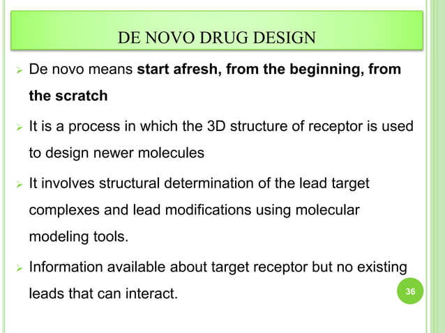 Structure based drug design | PPTX