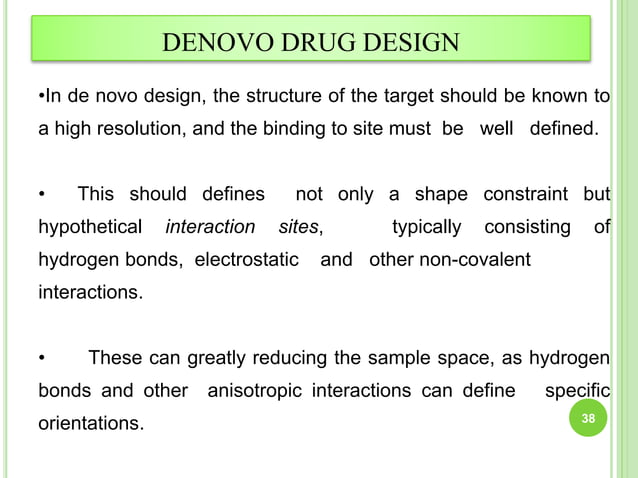 Structure based drug design | PPTX