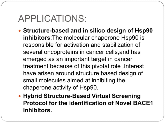 Structure based in silico virtual screening | PPTX