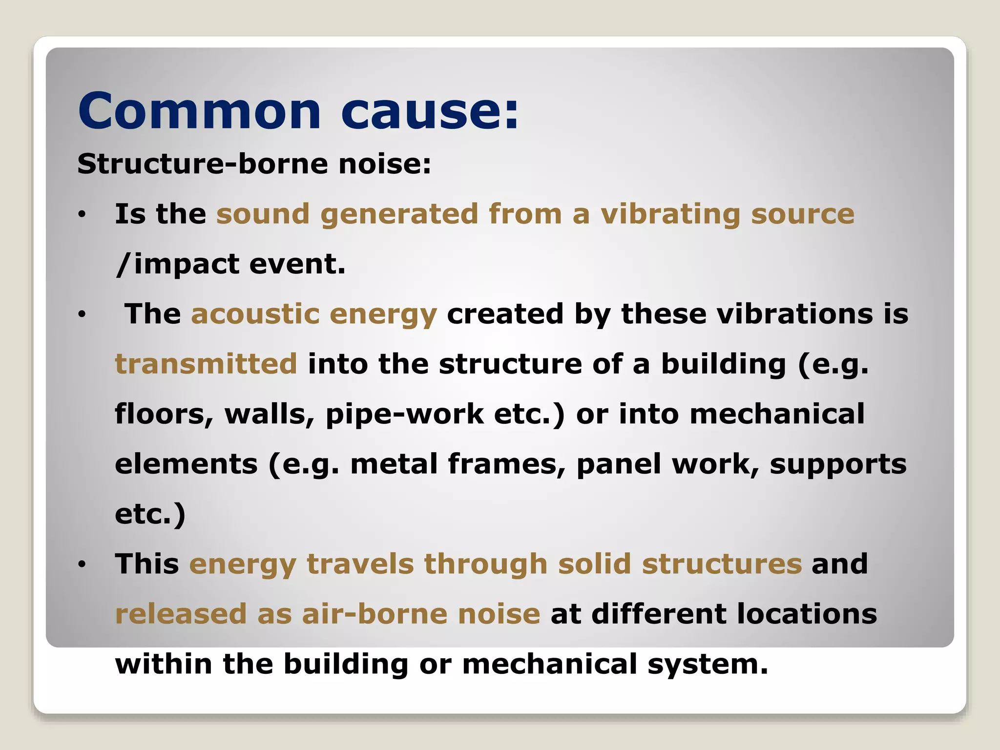 Structure borne | PPTX