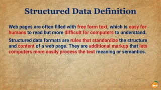 Structured SEO Data Overview and How To | PPT