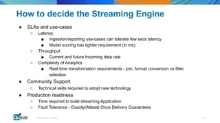 Key considerations in productionizing streaming applications | PPT